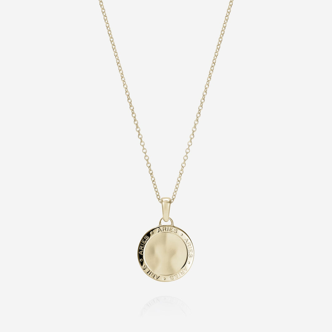 886 Caustic Aries Pendant with Chain in 9ct Yellow Gold – 886 Royal Mint