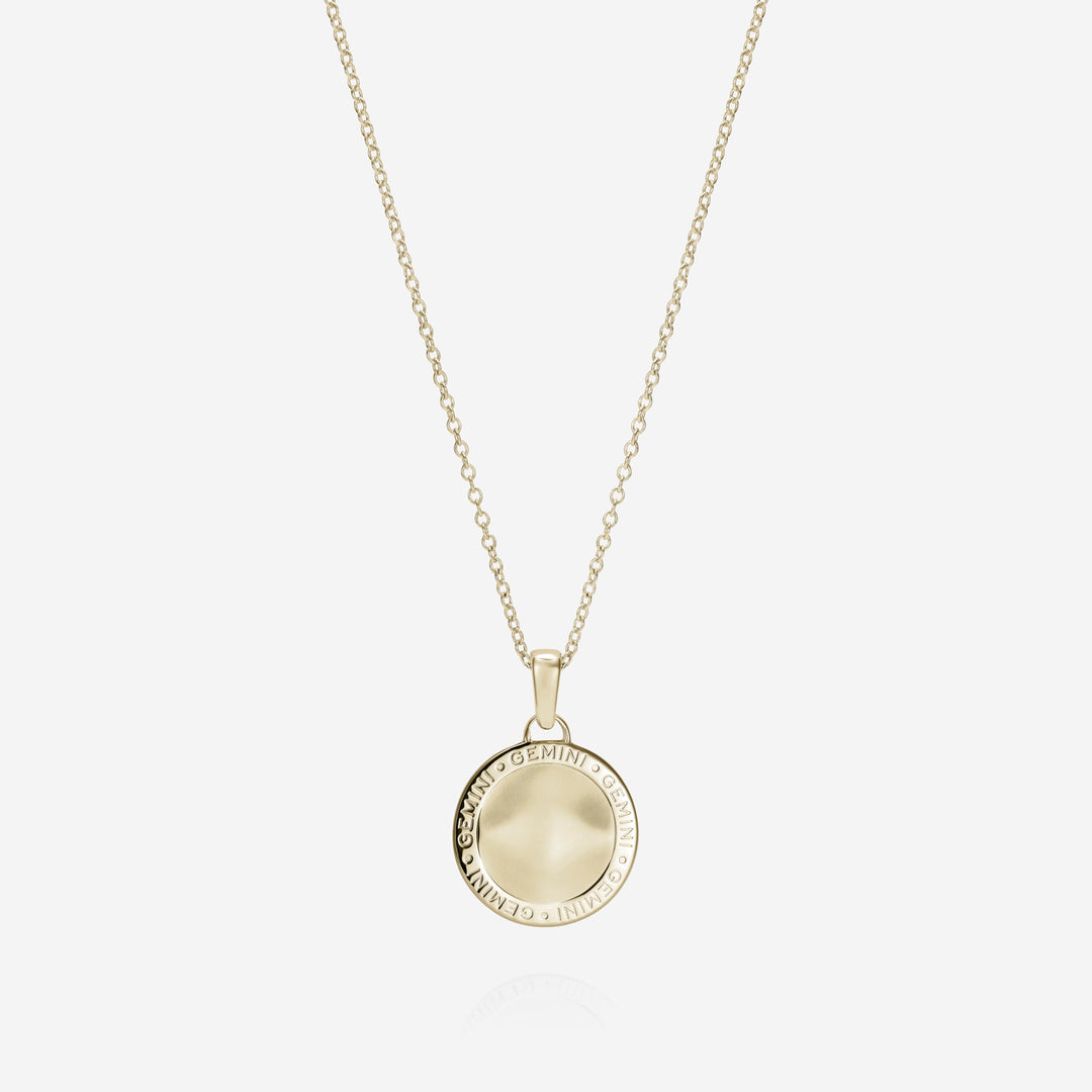 886 Caustic Gemini Pendant with Chain in 9ct Yellow Gold – 886 Royal Mint