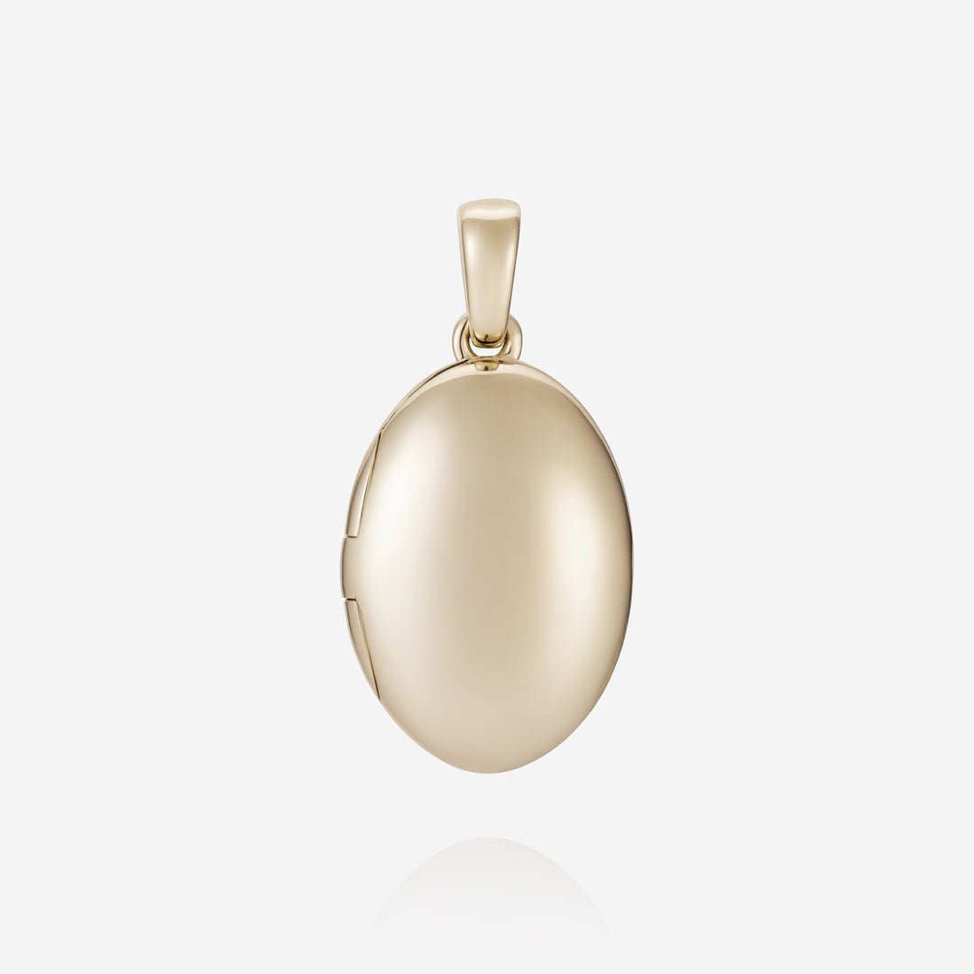 886 Oval Locket With Chain 9ct Yellow Gold – 886 Royal Mint