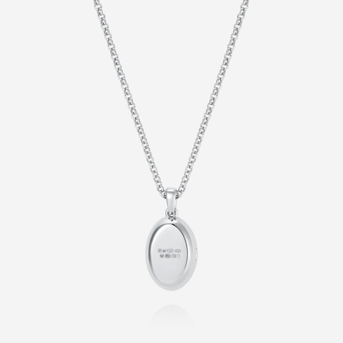 886 Oval Locket With Chain Sterling Silver – 886 Royal Mint