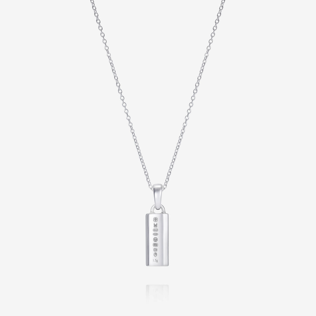 886 Bar Pendant in Sterling Silver – 886 Royal Mint