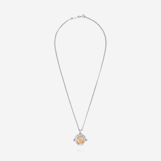 886 2025 Quarter Sovereign Spinning Pendant with Chain Sterling Silver ...