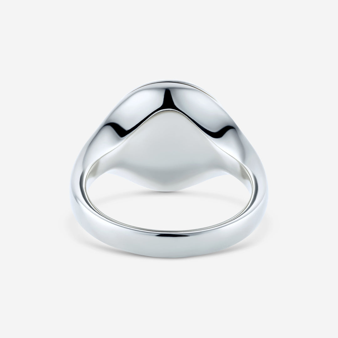 Sundial Enamelled Signet Ring in Sterling Silver – 886 Royal Mint