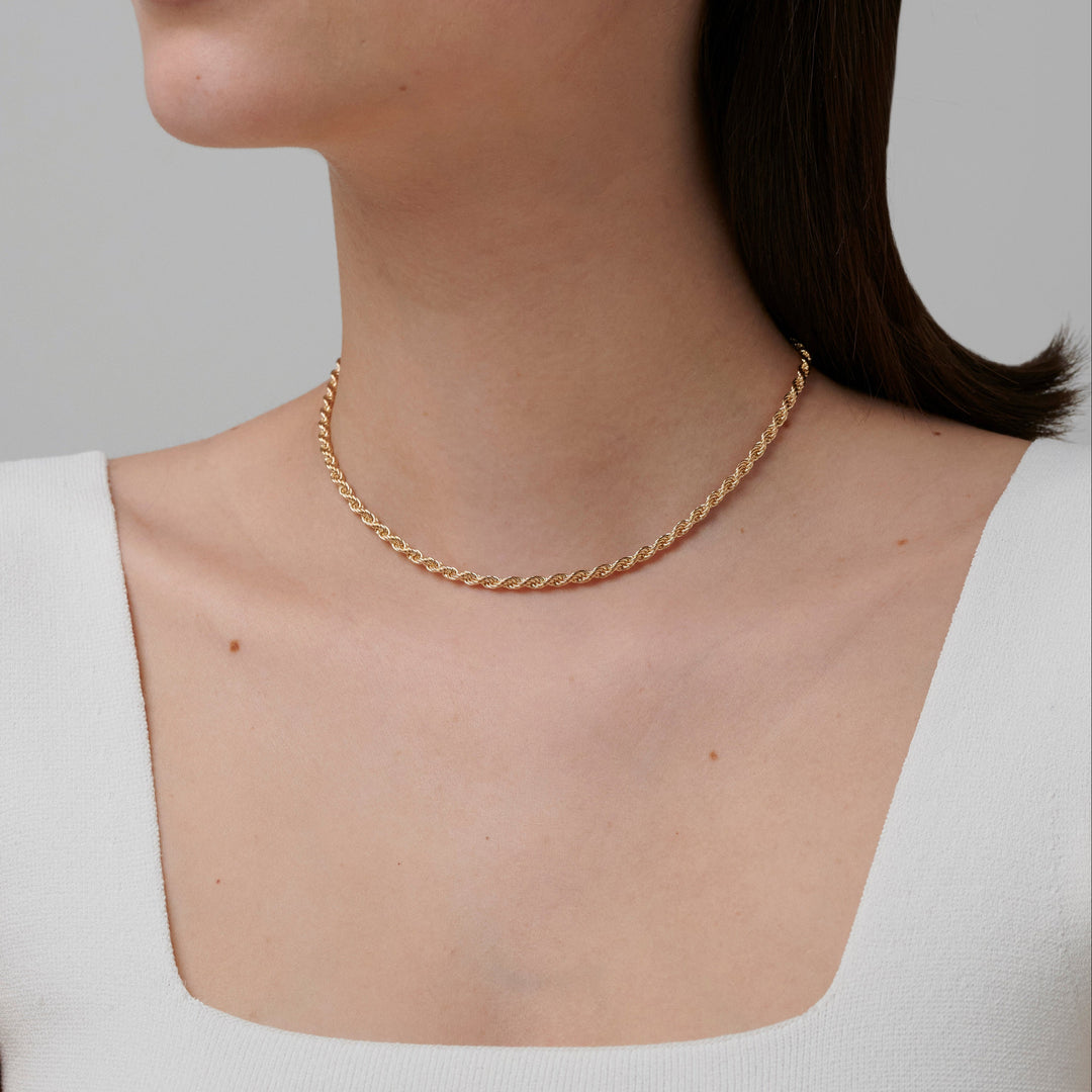 886 Rope Chain in 9ct Yellow Gold – 886 Royal Mint