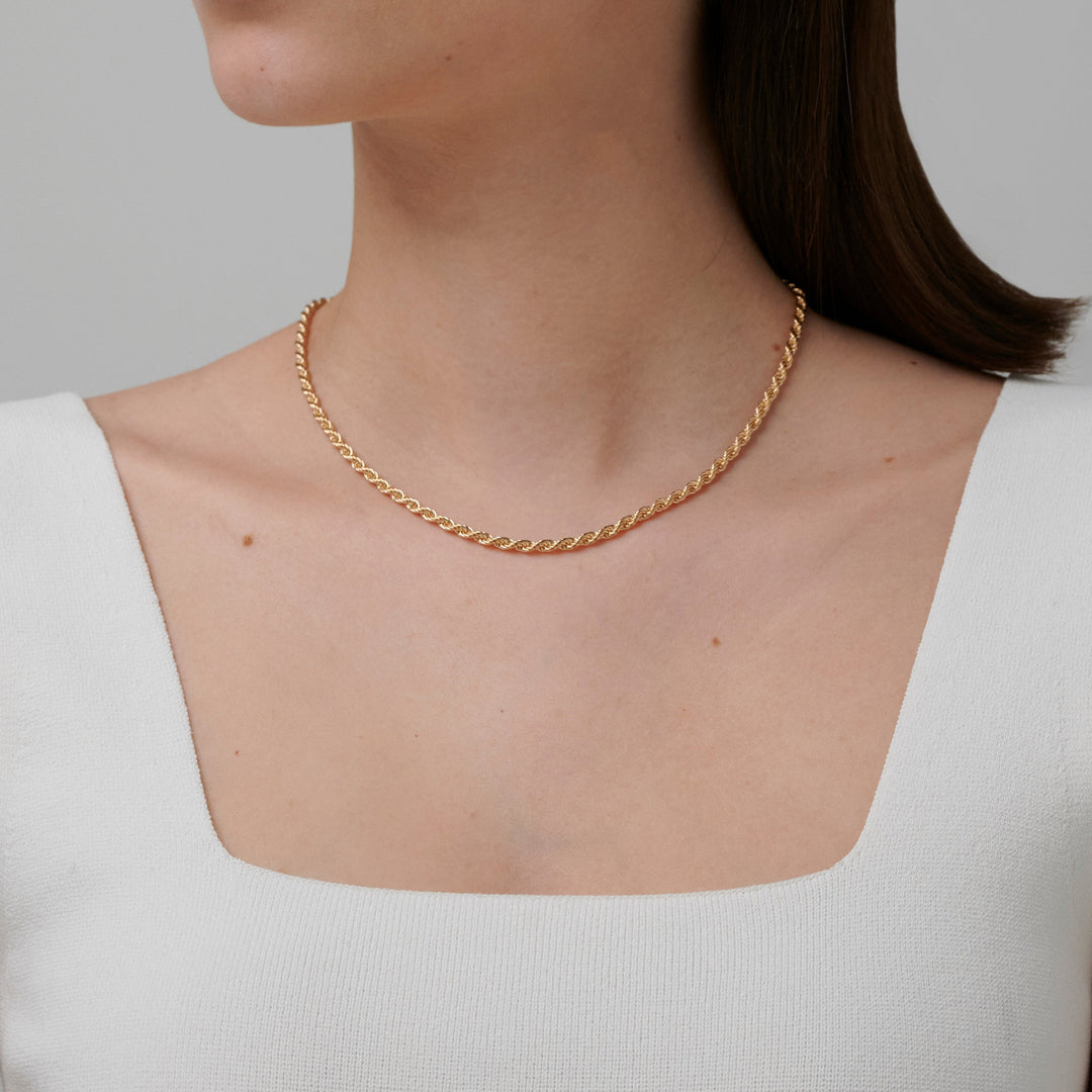 886 Rope Chain in 9ct Yellow Gold – 886 Royal Mint