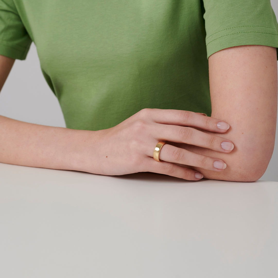 886 Band Ring in 18ct Yellow Gold – 886 Royal Mint