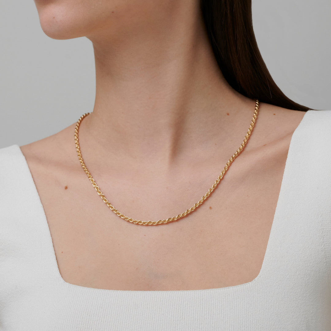 886 Rope Chain in 9ct Yellow Gold – 886 Royal Mint