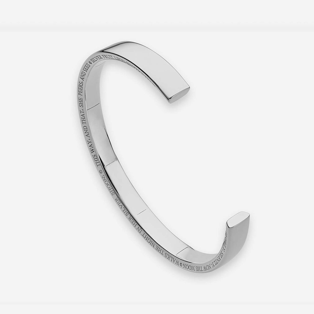 886 Bold Poem Cuff in Sterling Silver – 886 Royal Mint