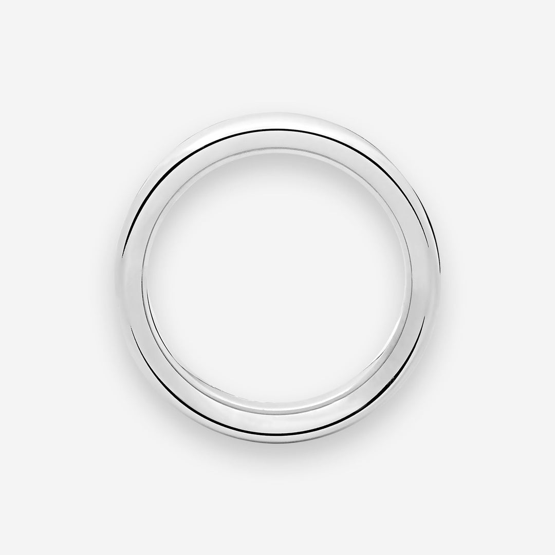 886 Bold Band Ring in 18ct White Gold – 886 Royal Mint